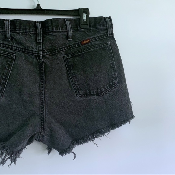 Rustler | Shorts | Vtg Rustler Womans Black Denim Cutoff Shorts | Poshmark